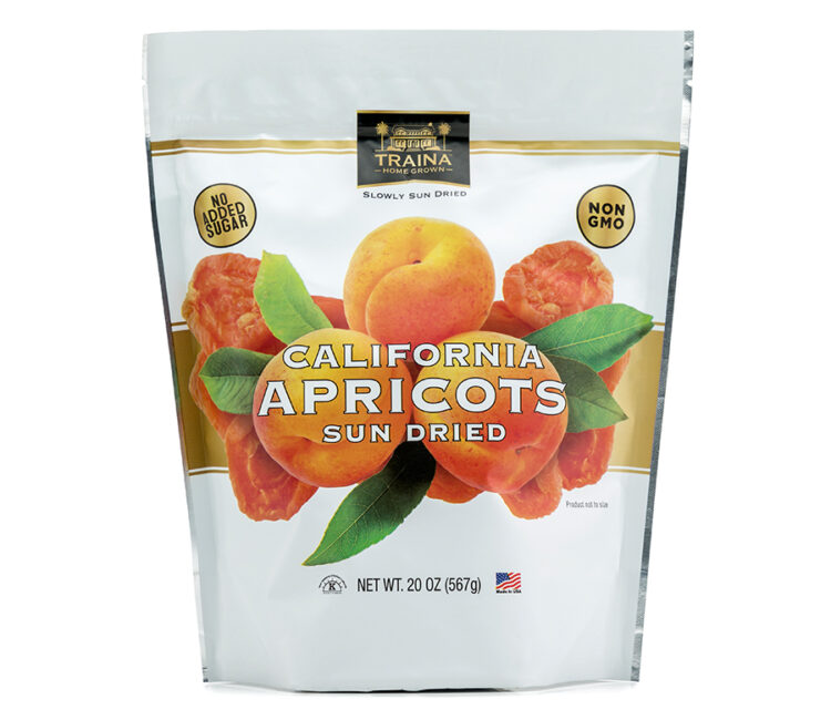 California Sun Dried Apricots, Fancy, 20 oz. - Traina Home Grown
