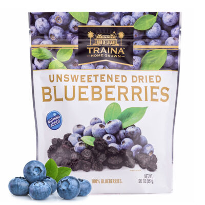 Unsweetened Dried Blueberries, 20 oz - Traina Home Grown